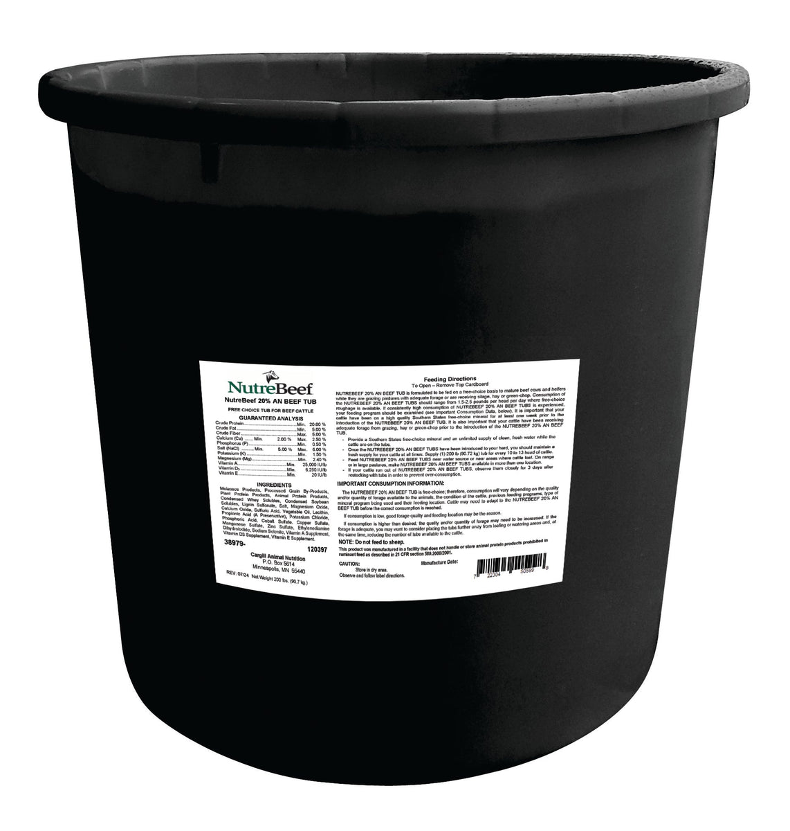 NutreBeef 20% All Natural Beef Tub - Rutherfordton, NC - Farmers Friend