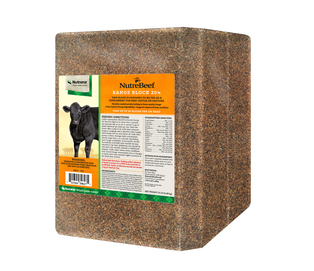 Nutrena® NutreBeef® Range Block 20% - Rutherfordton, NC - Farmers Friend