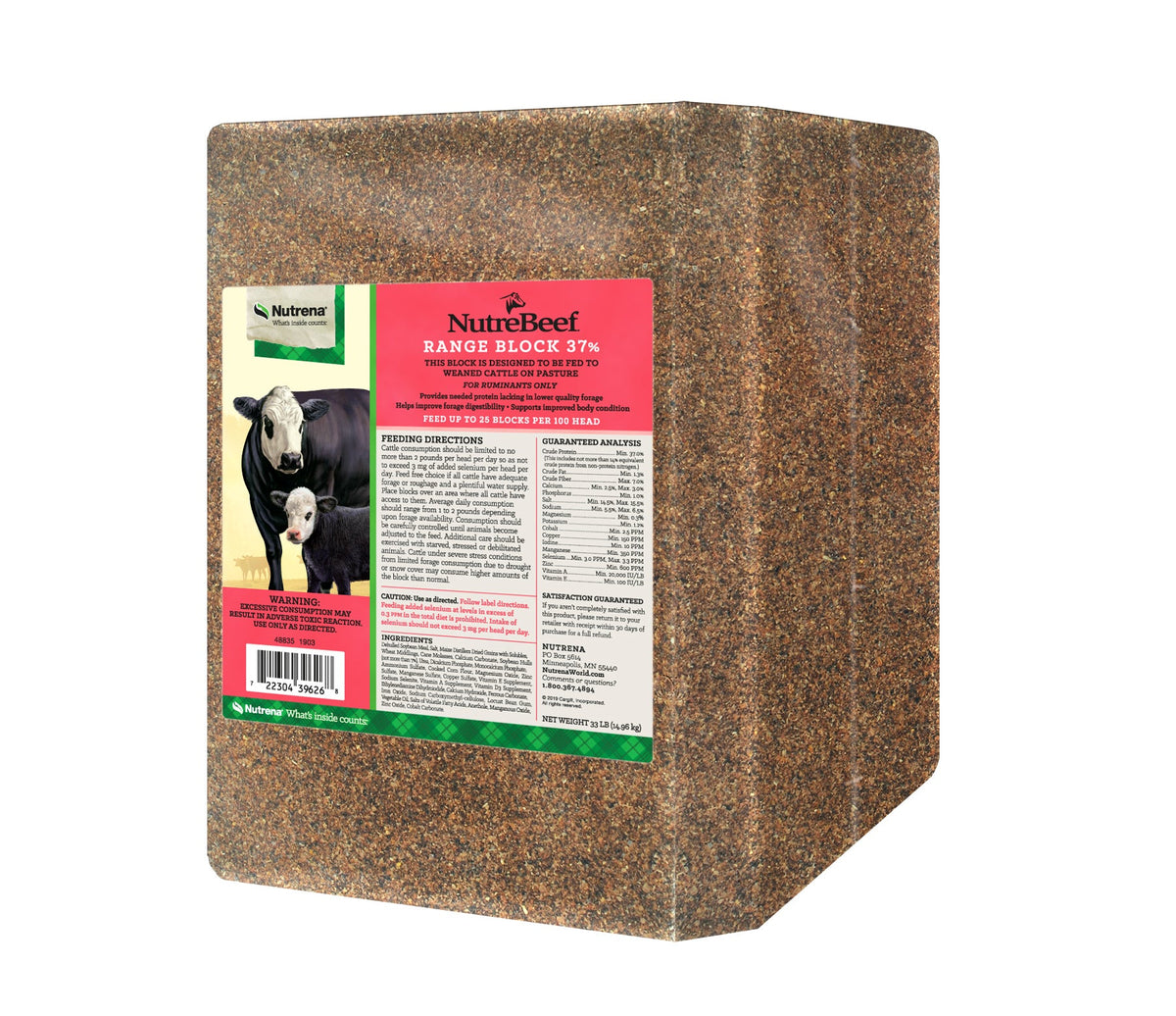 Nutrena® NutreBeef® Range Block 37% - Rutherfordton, NC - Farmers Friend